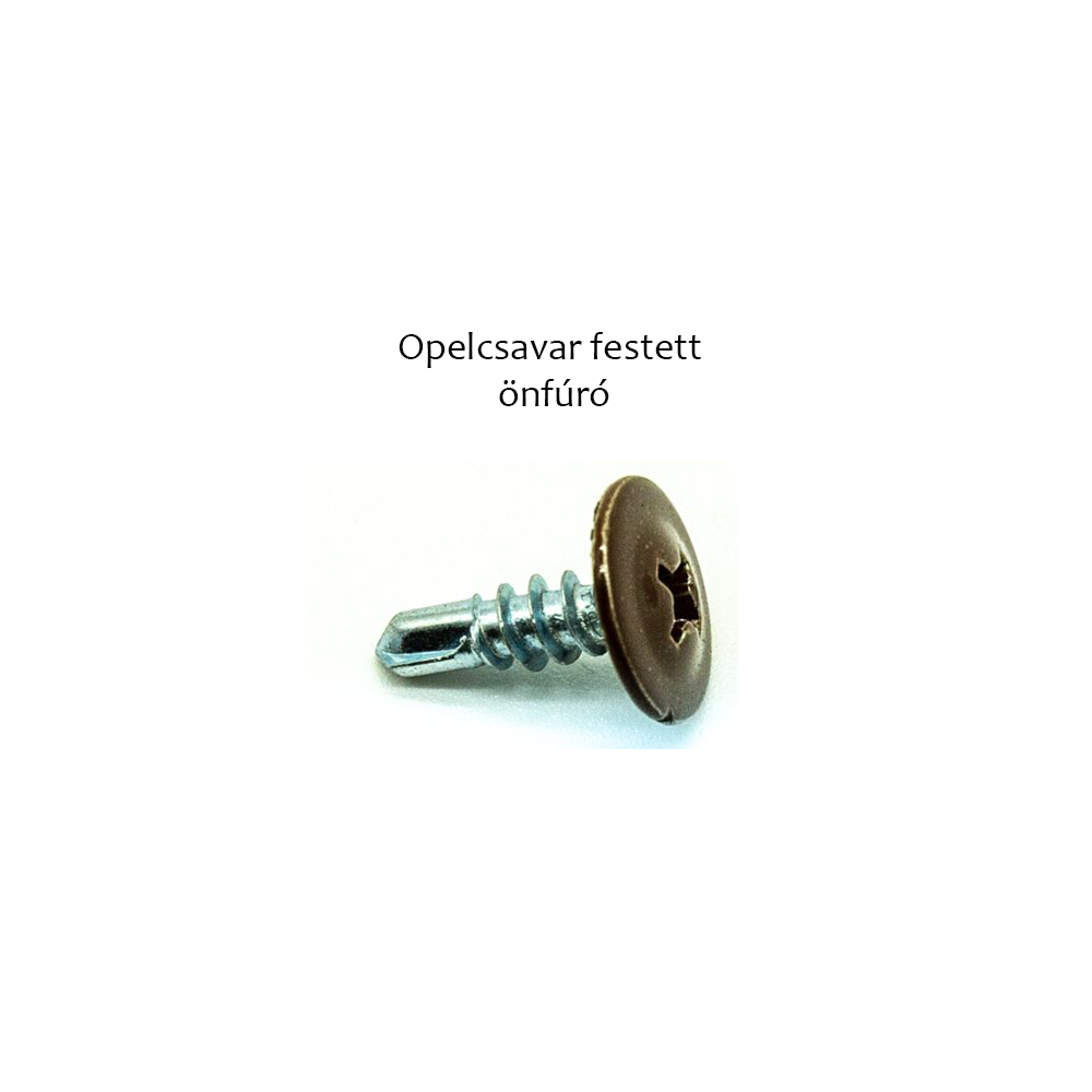Opel csavar festett önfúró 4,2x13 RAL8004 rézbarna