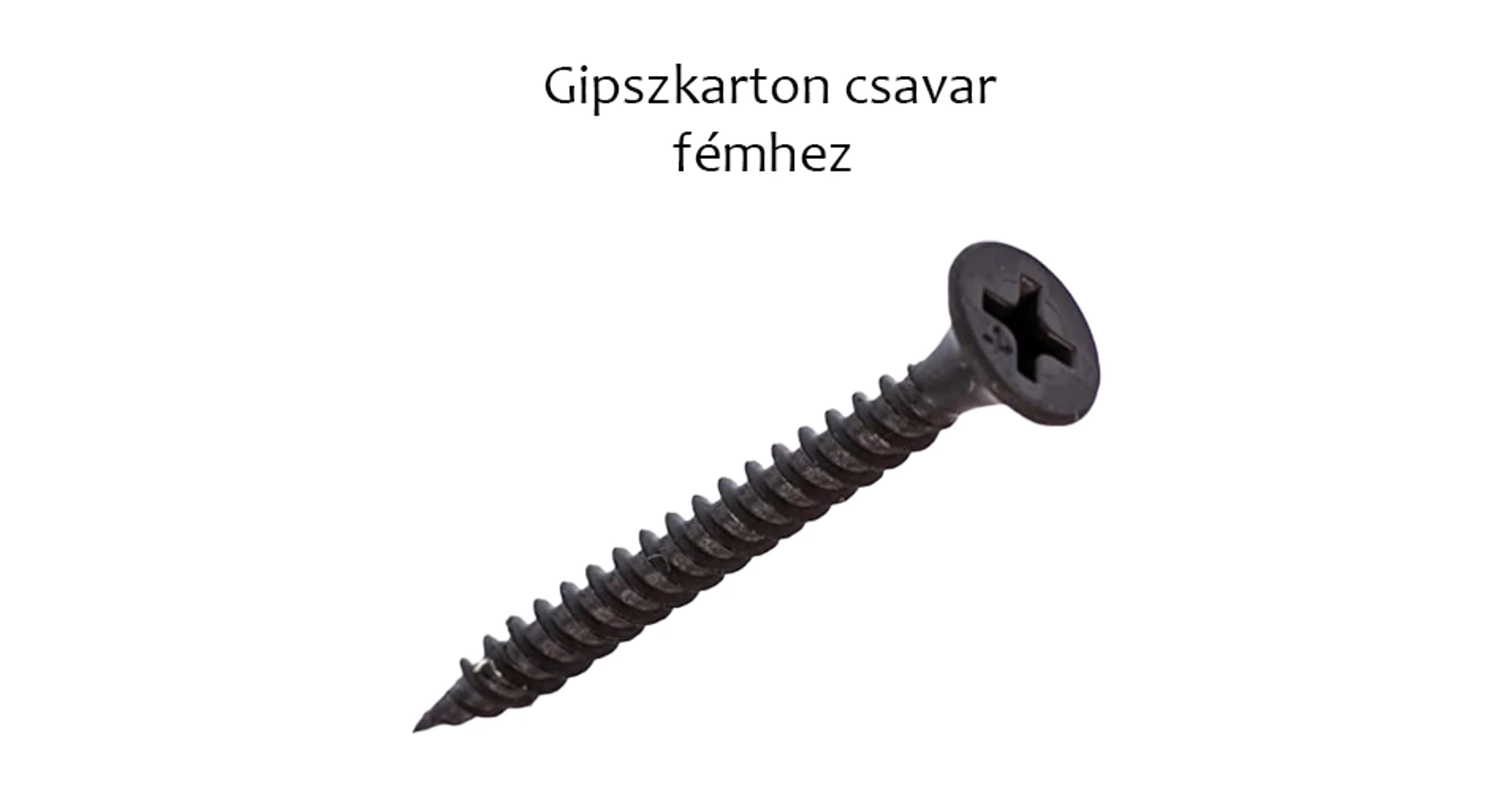 Gipszkarton csavar fémhez foszfátozott 3,5x45