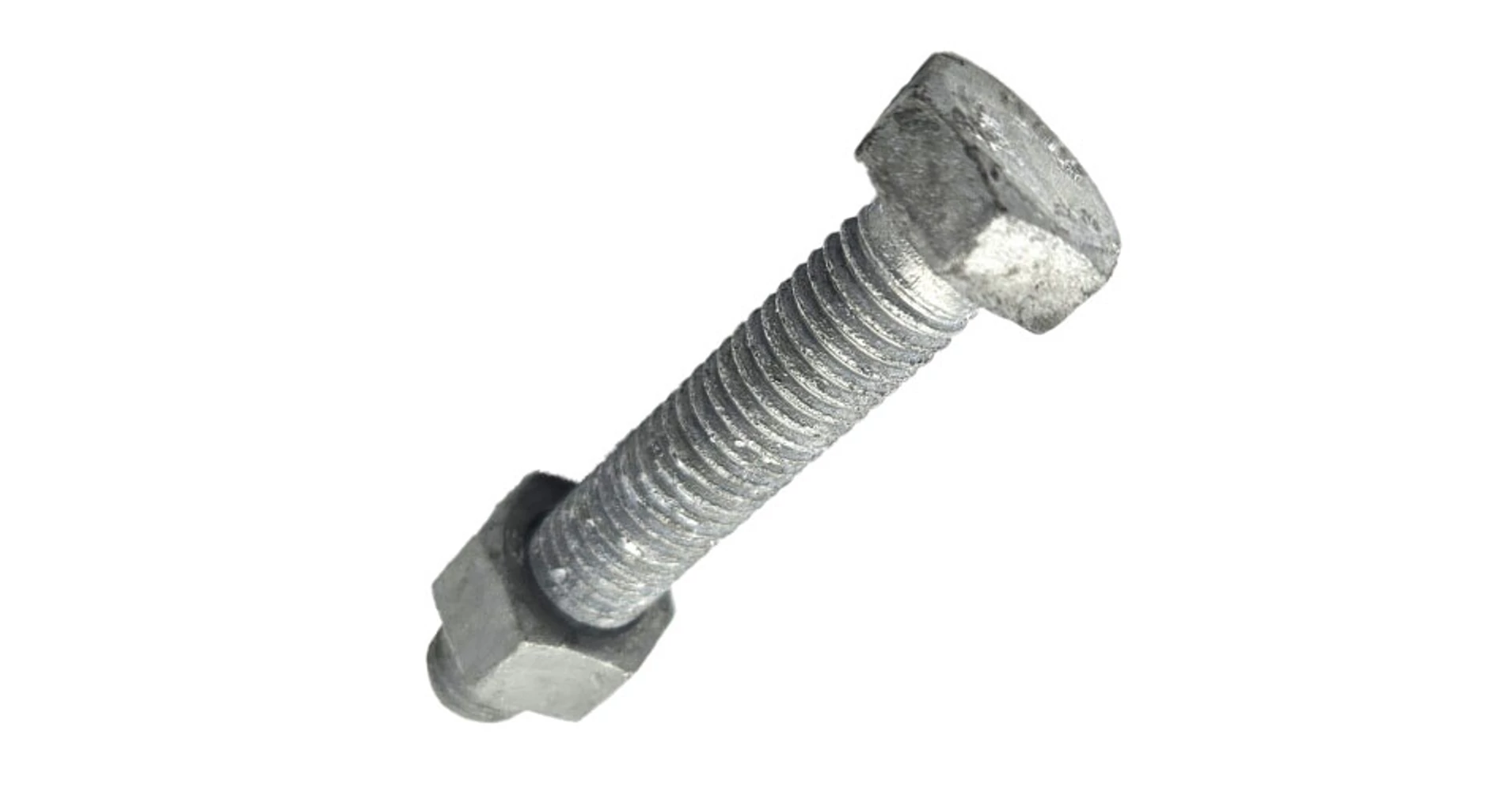 Hatlapfejű, tövig menetes acélszerkezeti csavar anyával 8.8 ...