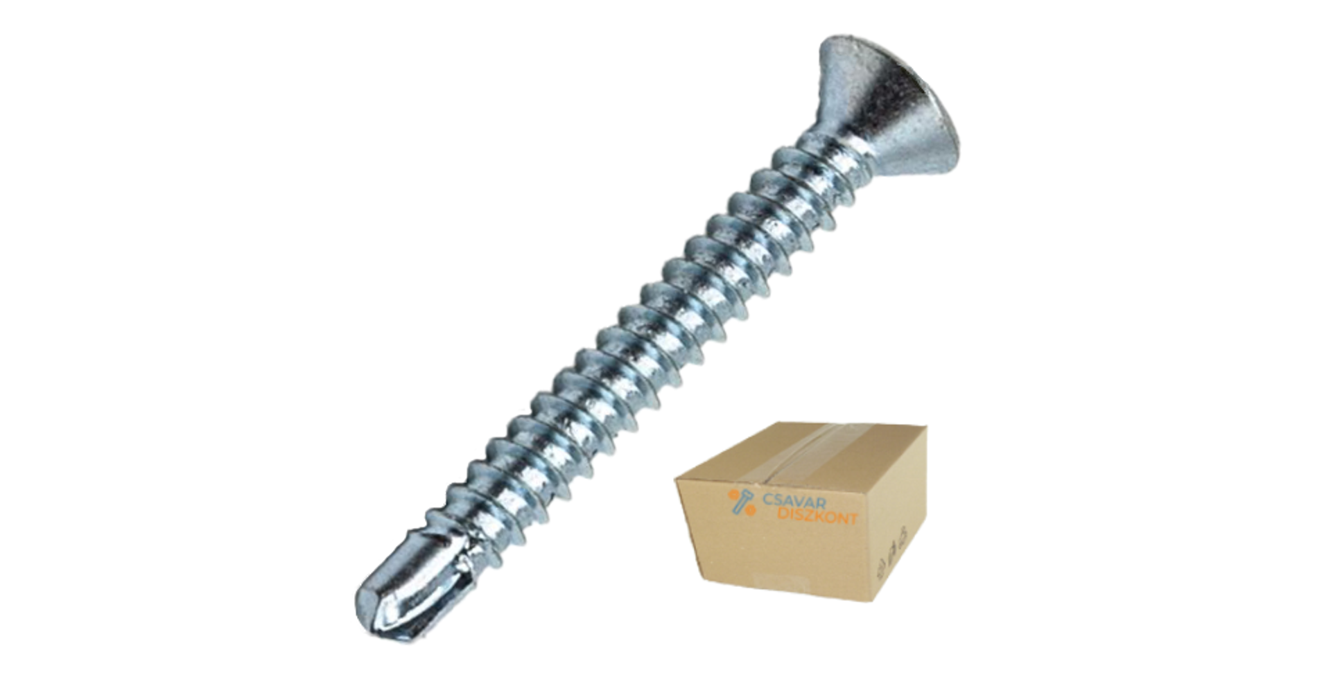 Ablaképítő csavar, lencsefejű, Hi-Lo menet, horganyzott, 1doboz (1000db ...