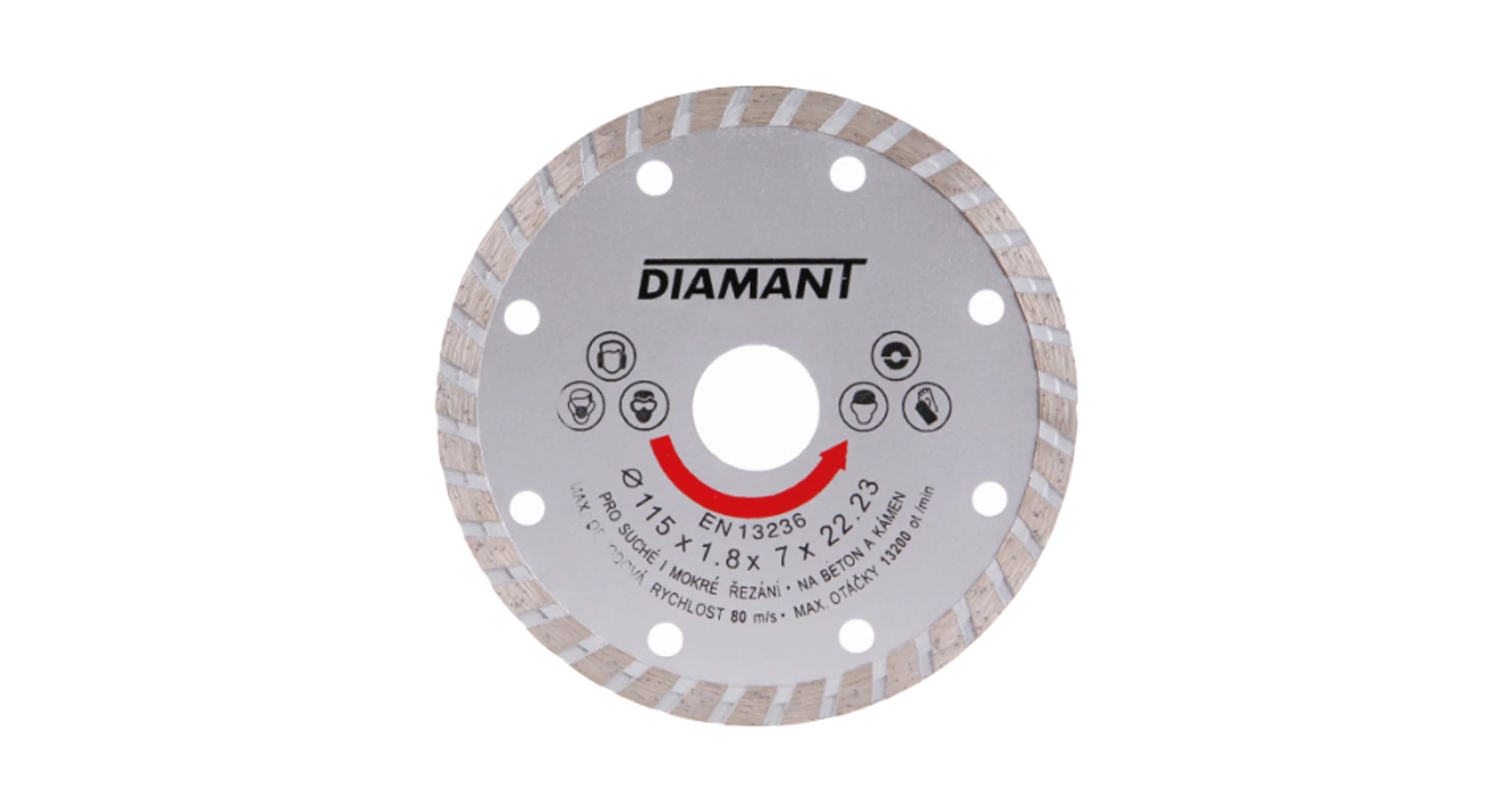 DIAMANT Gyémánt vágókorong 115 x 1,8 x 7,0 x 22,2 mm turbo - Gyémánt ...