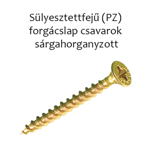 Építészeti és Faipari csavarok - Csavardiszkont- csavar és kötőelem ...